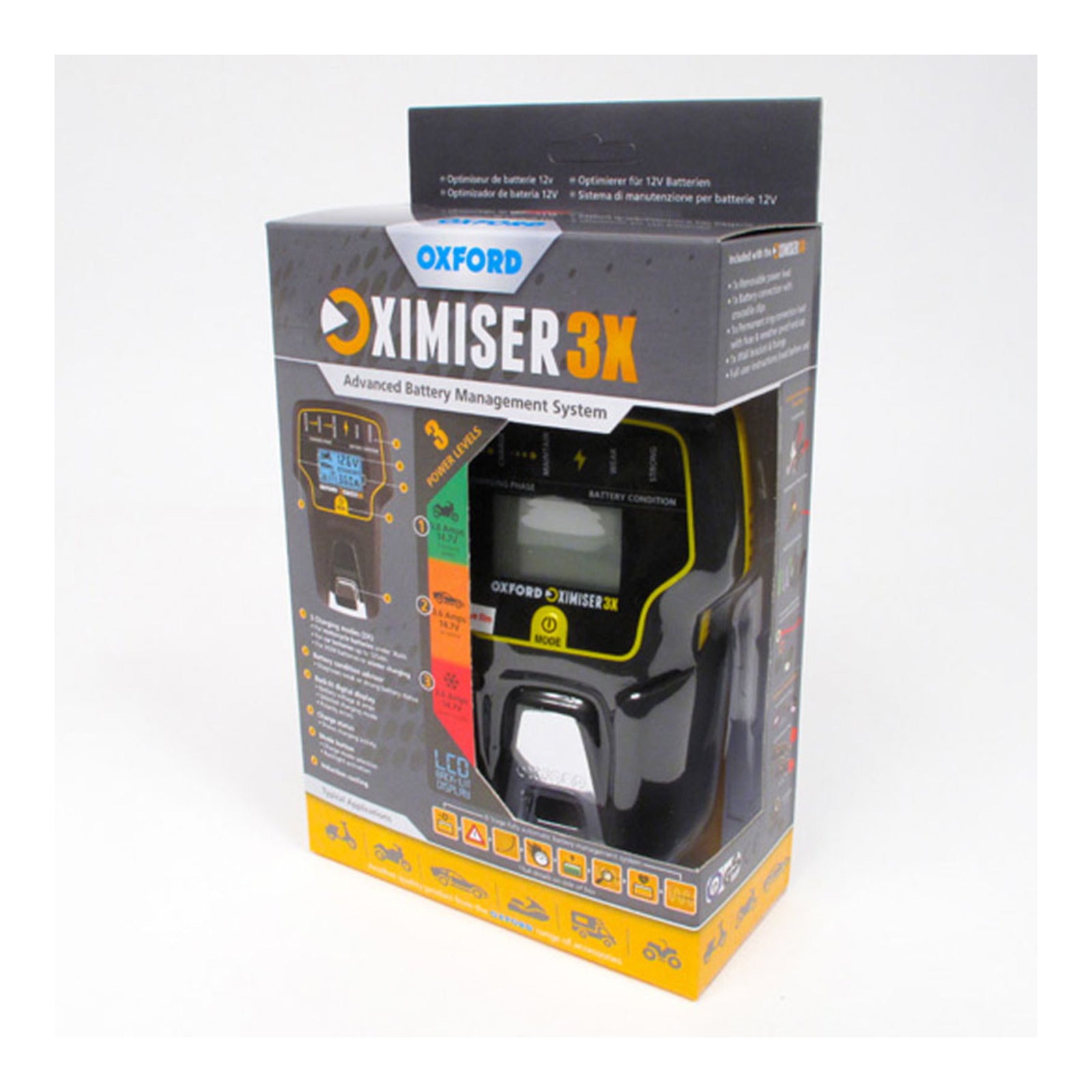 Oxford Oximiser 3X Battery Management System Charger 3.6a – Oxford ...